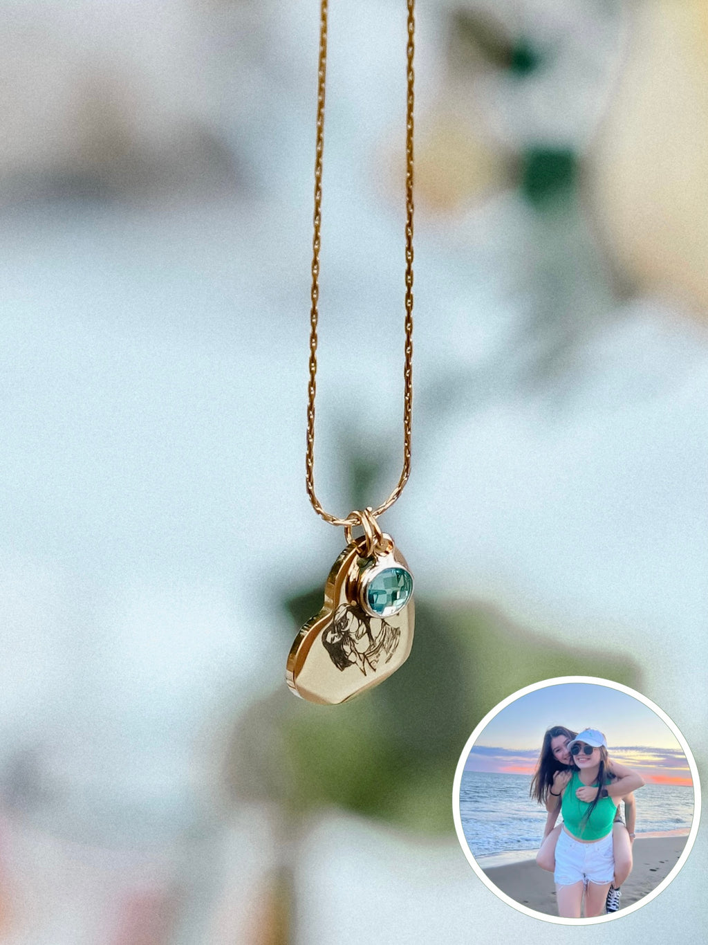 Collar personalizado con fotografía en corazón – Stephanie Erbe