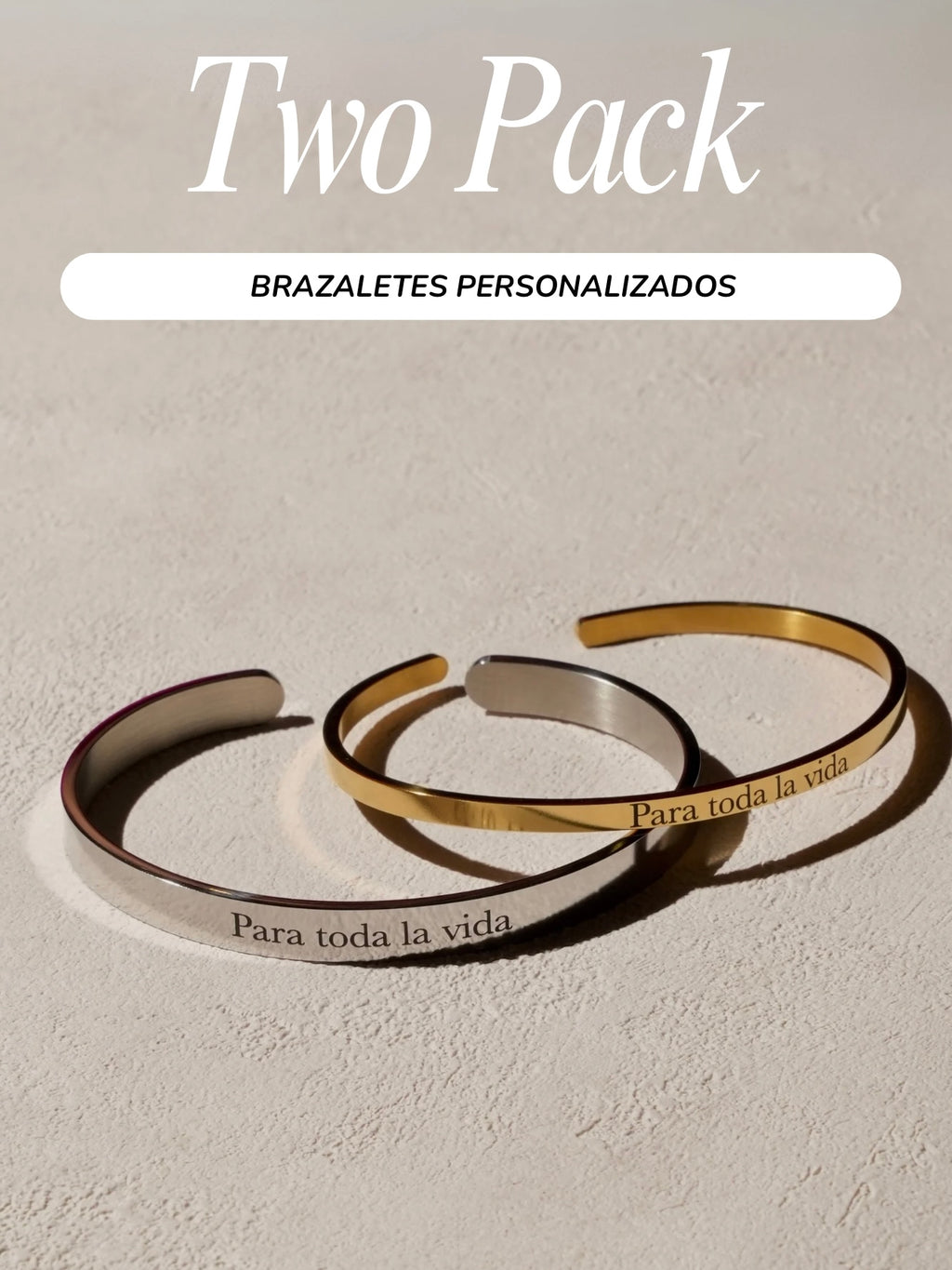Two Pack - Brazaletes Personalizados – Stephanie Erbe