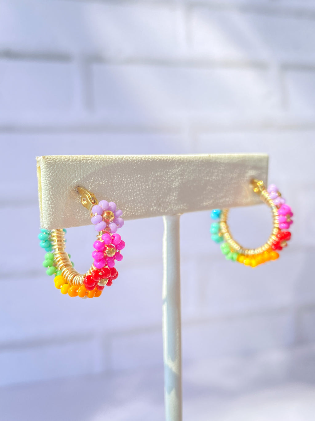 Arracadas flores rainbow – Stephanie Erbe